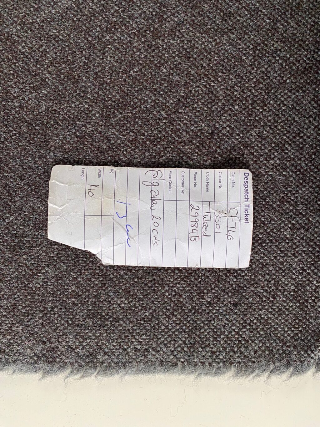 Bute Tweed 3501 Panther meubelstof ca.50% korting | RESTANT